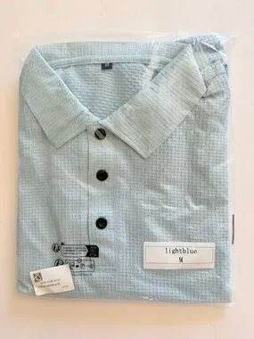 Breeze | Shirts | Nwt Breeze Capri Mens Coastal Blue Ultra Comfortable ...